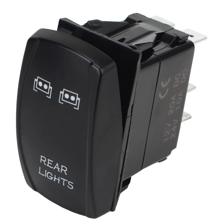 Rocker Switch Horn DC12-24V Illuminated LED WINCH Rear Front lights ...