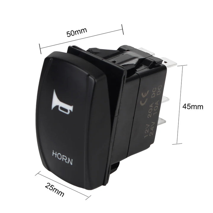 Rocker Switch Horn DC12-24V Illuminated LED WINCH Rear Front lights ...